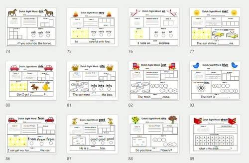300 Worksheets! 250+ Sight Words! Mega Bundle! Reading, Writing ...