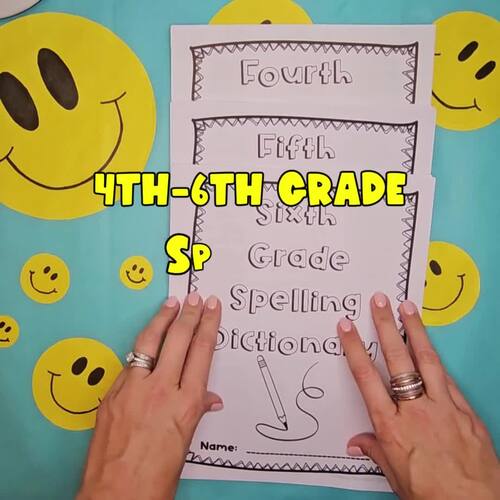 Spelling Dictionary Bundle - Upper Grades - 4th - 5th - 6th - Writing ...