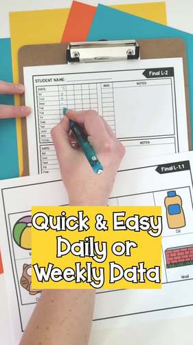 Final L Progress Monitoring Quick Artic Screeners for Speech Therapy