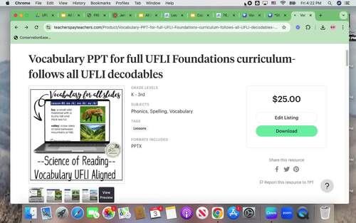 Vocabulary PPT for full UFLI Foundations curriculum- follows all UFLI ...