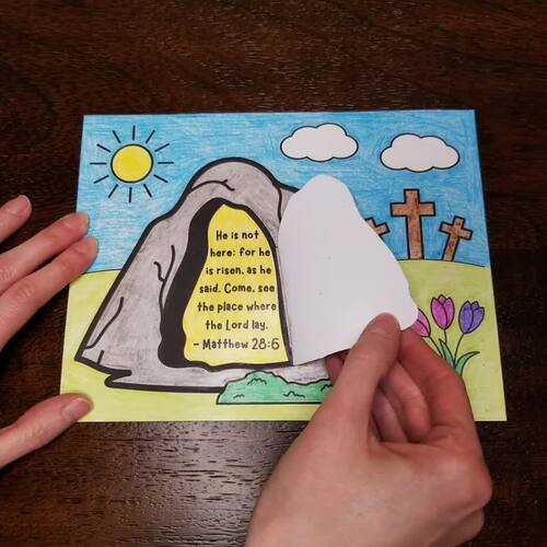 The Empty Tomb Craft Sunday School Bible Lesson, Resurrection of Jesus ...