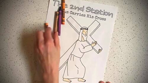 Stations of the Cross Coloring Sheets- 15 Unique Sheets | TPT