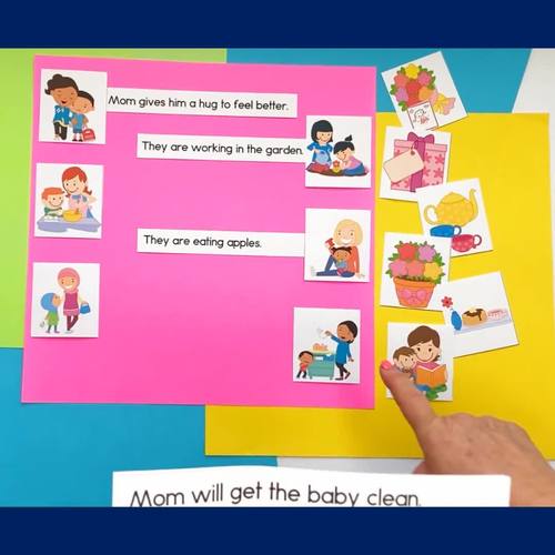 Mothers Day Card and Reading | Writing | Worksheets Literacy Activities