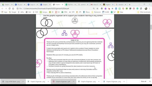 Printable Graphic Organizer Set: Includes 10 Graphic Organizers | TPT