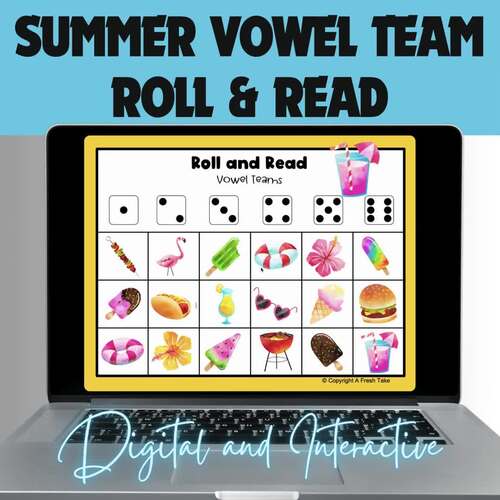 Summer ESY Roll & Read Multisyllabic Vowel Team Words & Sentences ...
