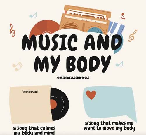 * PRINTABLE AND INTERACTIVE * Music Body Printable Worksheet for Kids ...