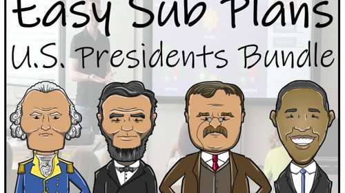 Emergency Sub Plans | American Presidents Bundle | 3rd Grade & 4th Grade
