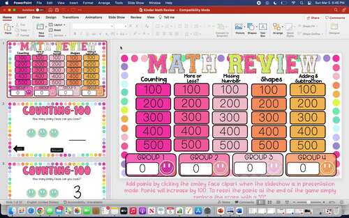 Kindergarten Math End of Year Review | Game Show | NO PREP by Summer ...