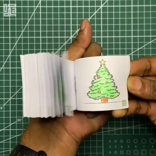 Christmas Tree Life Cycle Activity | Animated Flipbook with Coloring Pages
