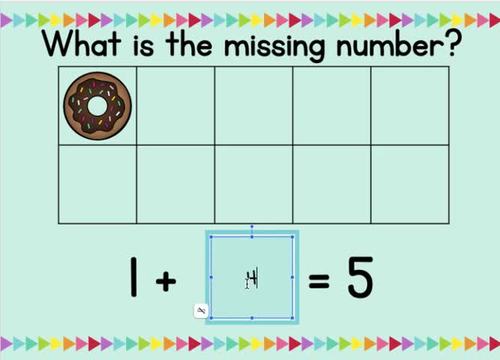 Digital Missing Addend Within 10 With A Ten Frame | Google Slides Math