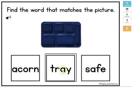 Long Vowel A Digital Task Cards | Phonics Boom Cards by Teach Love Autism