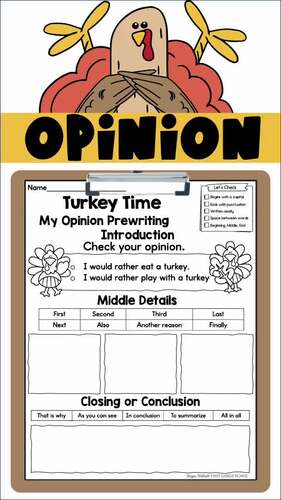 November Writing Prompts Narrative, Informative, Explanatory, Opinion ...