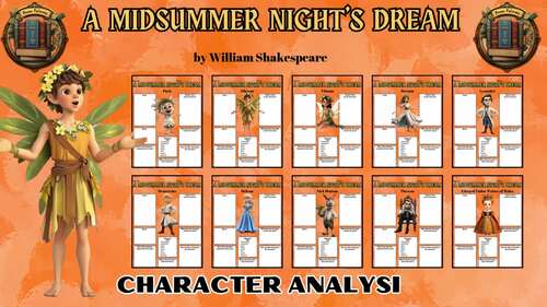A MIDSUMMER NIGHT'S DREAM by William Shakespeare - Character Analysis ...