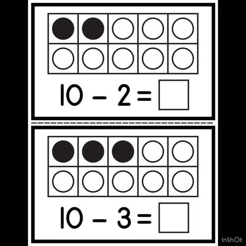 Subtraction Matching Pairs for Parts of 10 by The Numerical Nook