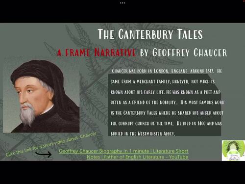 THE CANTERBURY TALES by Chaucer-Digital Historical Background ...