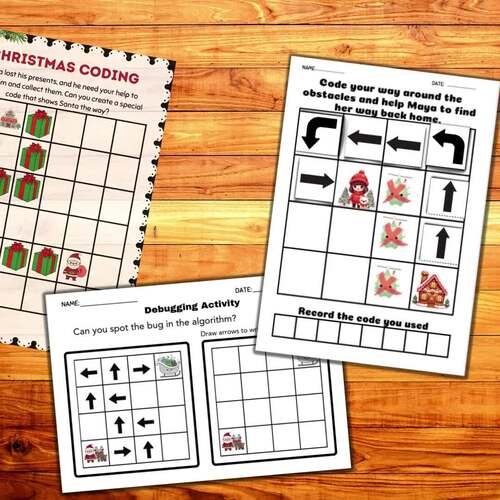 Christmas Coding and Debugging Screen Free by Slippery Tippy Toes