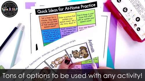 Mega Sentence Strip Visuals | Scaffolded Sentence Strips by The Type B SLP