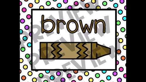 Color Name Posters Neon Brights Classroom Decor | Kindergarten ...