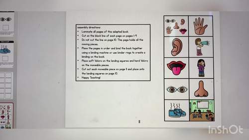 My Five Senses Worksheets For Special Education by Where I AUT-a Be
