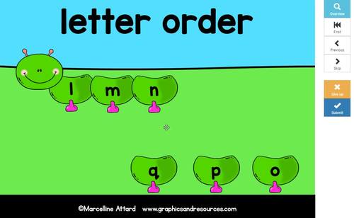 BOOM CARDS DISTANCE LEARNING ACTIVITY KINDERGARTEN ALPHABET ABC ORDER ...