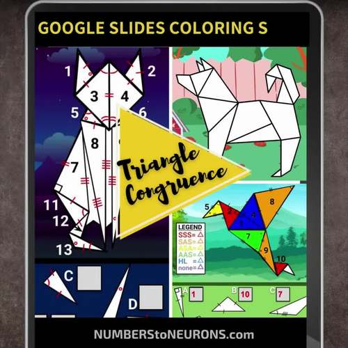 Digital Triangle Congruence Activity by Numbers to Neurons | TPT