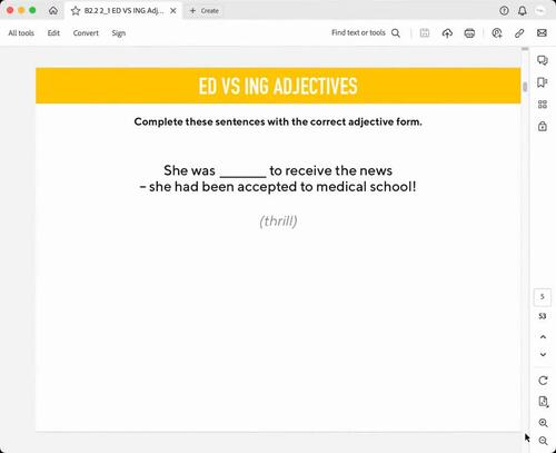 ESL Upper Intermediate Adjectives 2 Bundle by ESL Class Workshop