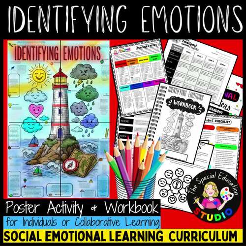 SEL identifying emotions special education art therapy feelings visual ...