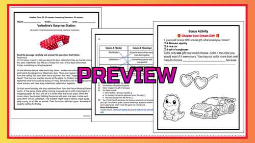 Valentine's Day Grammar & Reading Activity Bundle | Homeschool Unit ...