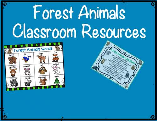 Forest Animals Unit: Literacy & Math Centers & Activities | TPT