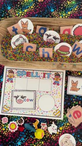 Spell It ABC Center | CVC Word Building | Hands-On Literacy Activity ...