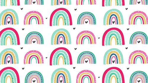 Happy Rainbow Classroom Decor (Growing Bundle) by Kiki's Little Learners