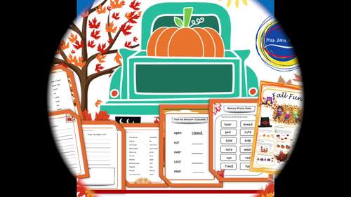 Fall Mixed Up Lesson Plan & Boom Cards™ Activities by Mrs Lena | TPT