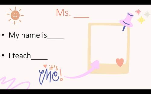 Customizable Meet The Teacher PowerPoint Presentation. Editable Template