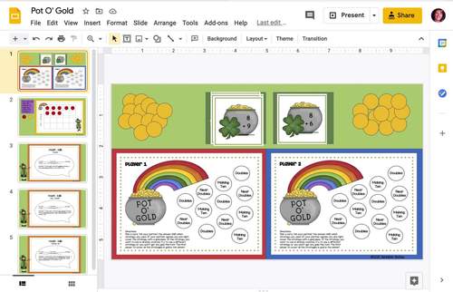 Pot O' Gold: An Addition Strategies Game Digital and Print by Jennifer ...
