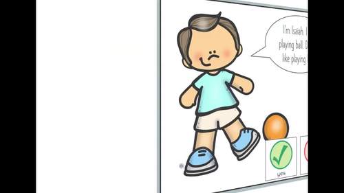 Adapted Book Core Words Vocabulary I Like and Dont Like by ABA in School