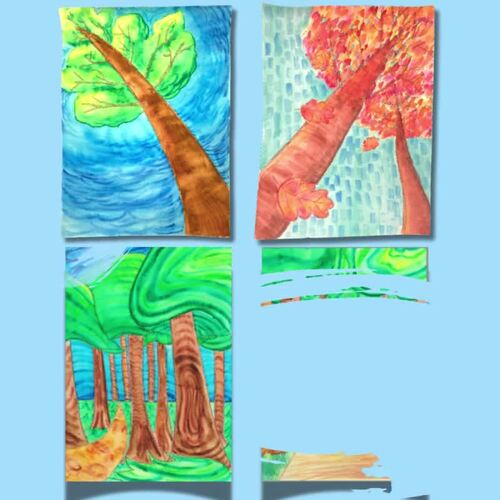 TREES in ART Bilingual Bundle – Emily Carr Forest Art Project by Artful ...