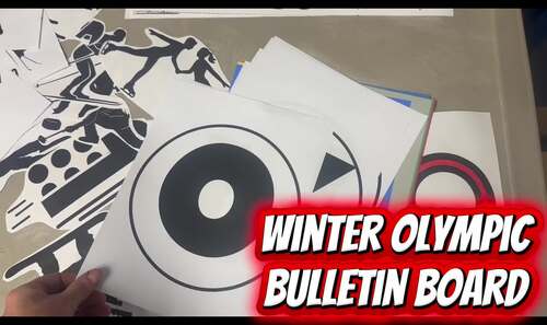 Winter Olympics PE Bundle | Fitness Stations & Bulletin Board by Mighty ...