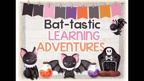 Halloween Bats Classroom Decor - Bulletin Board, Door Decor, Writing ...
