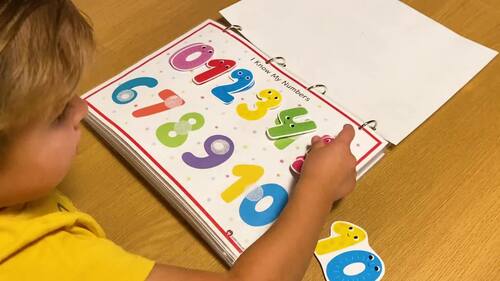 Busy Book Printable, Toddler First Busy Book Pdf, Preschool Learning Binder