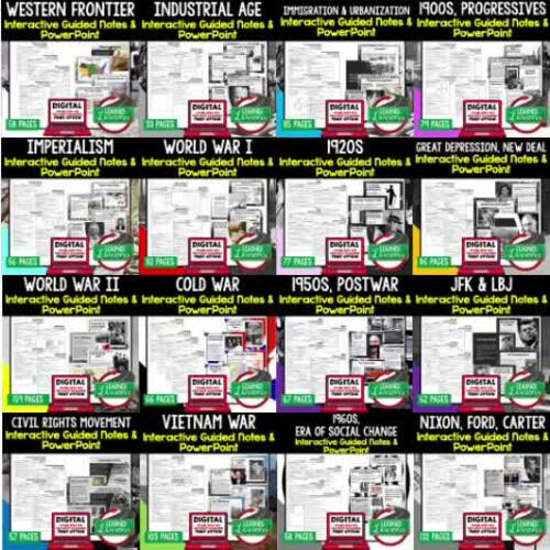 Vietnam War Notes & PowerPoints, US History, Print, Digital | TPT