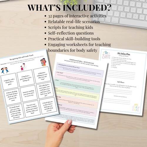 Kids and Teen Body Safety Workbook, Body boundaries and protection for ...