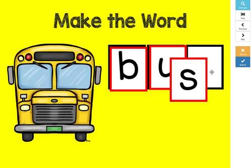 Boom Cards - CVC Words by Miss Rainbow Education | TPT