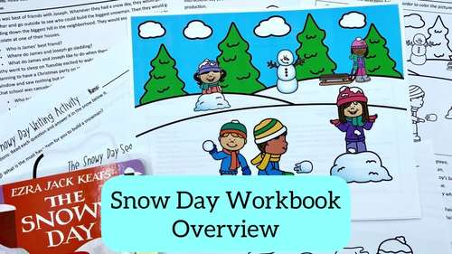 Snow Day Language and Articulation Workbook for Speech Therapy NO PREP