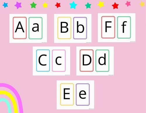 Printable Alphabets Flashcards, Alphabet Letters, Editable Flash Cards ...