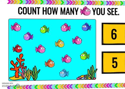 Number Recognition and Counting Boom Cards™ Distance Learning Math