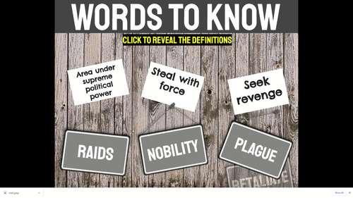 Middle Ages Interactive Google Slides™ Presentation | Distance Learning