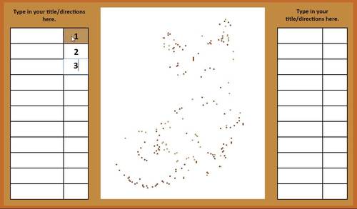 Mystery Digital EDITABLE LOW PREP - Foxes PIXEL ART Reveal Template