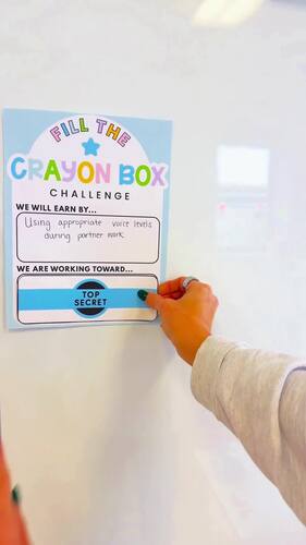 Winter Whole Class Rewards System | Fill the Crayon Box Class ...