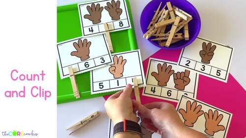 My Body Math & Literacy Centers Preschool - PreK Body Parts Activities