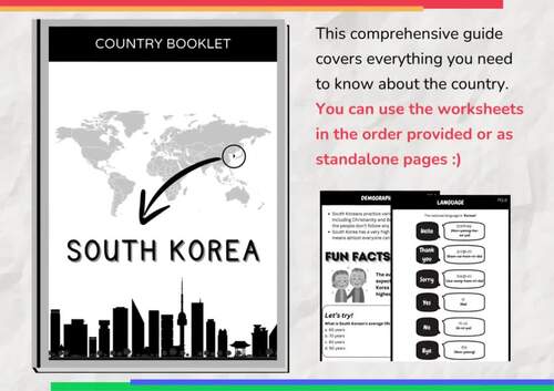 South Korea Country Study Booklet - Culture & Geography Activities ...